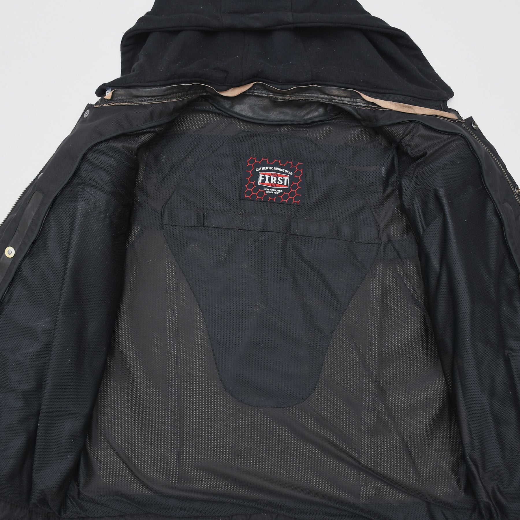 Vendetta Men's Leather Motorcycle Jacket – First MFG Co