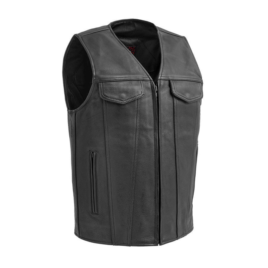 Badlands Men's Motorcycle Leather Vest – First MFG Co