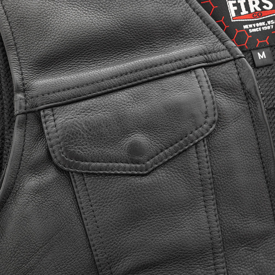 Badlands Men's Motorcycle Leather Vest – First MFG Co