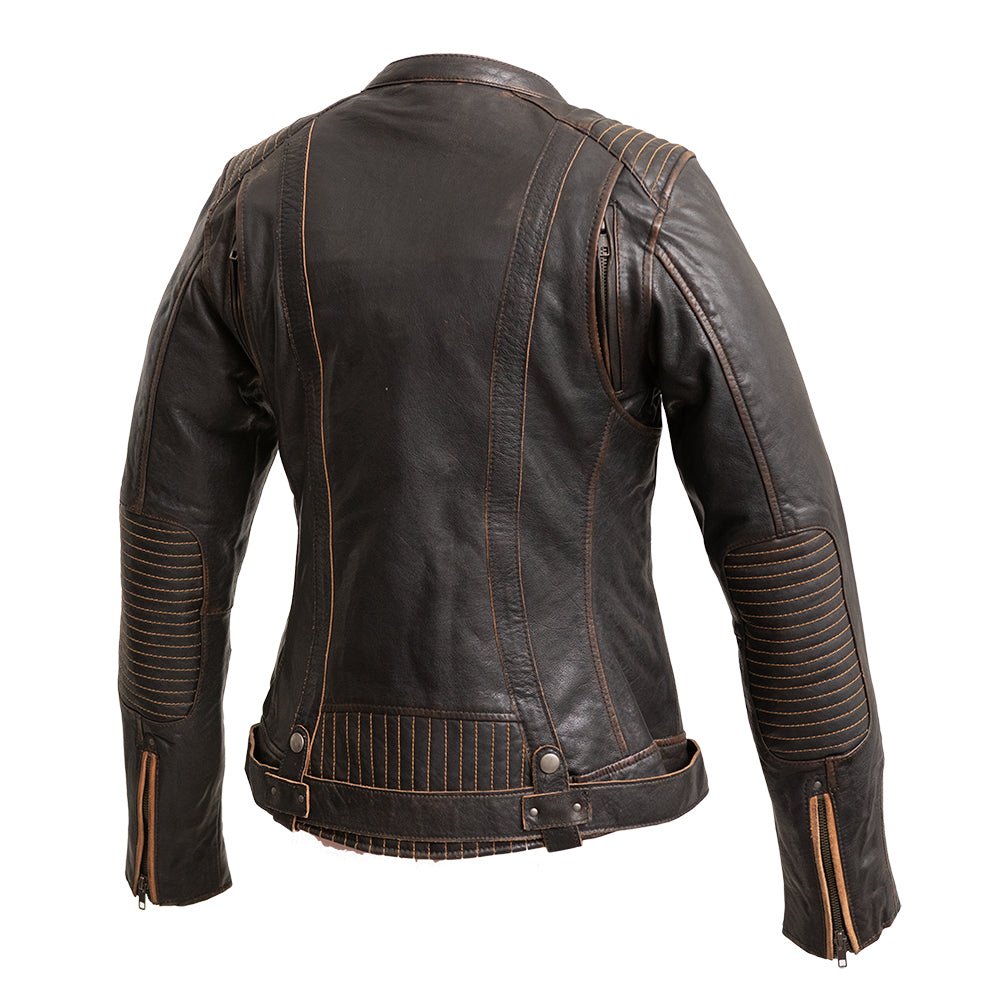 Electra - Women's Motorcycle Leather Jacket – First MFG Co