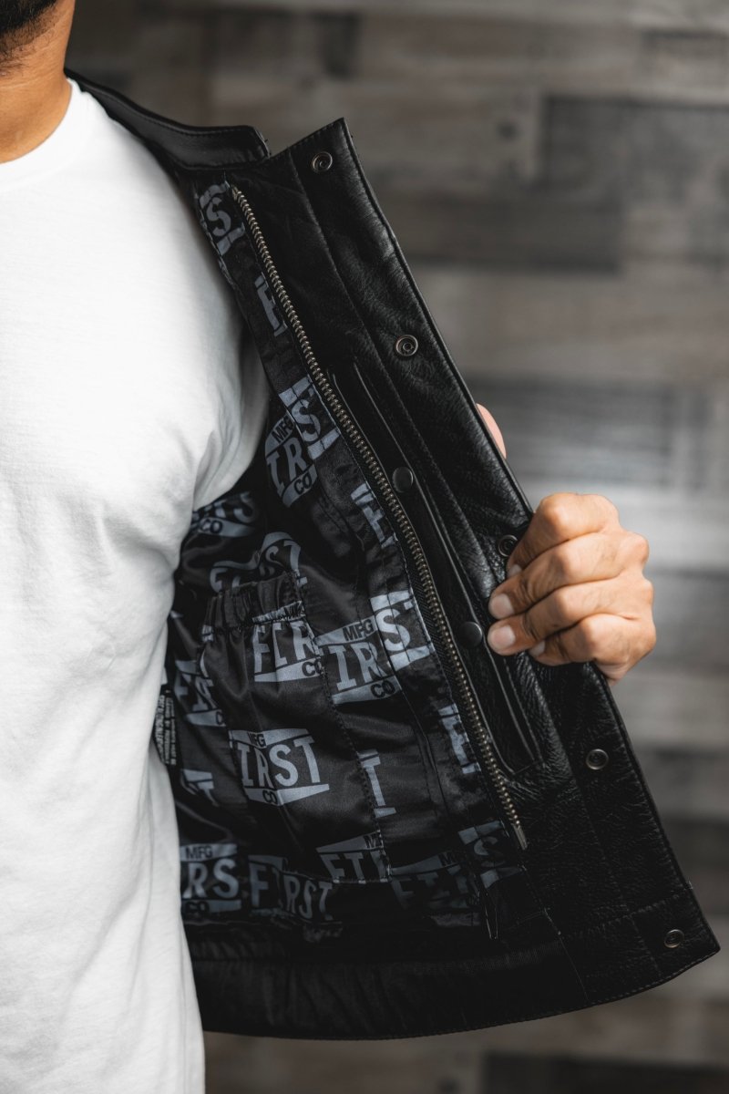 FMCo Men's Signature Leather Vest – First MFG Co