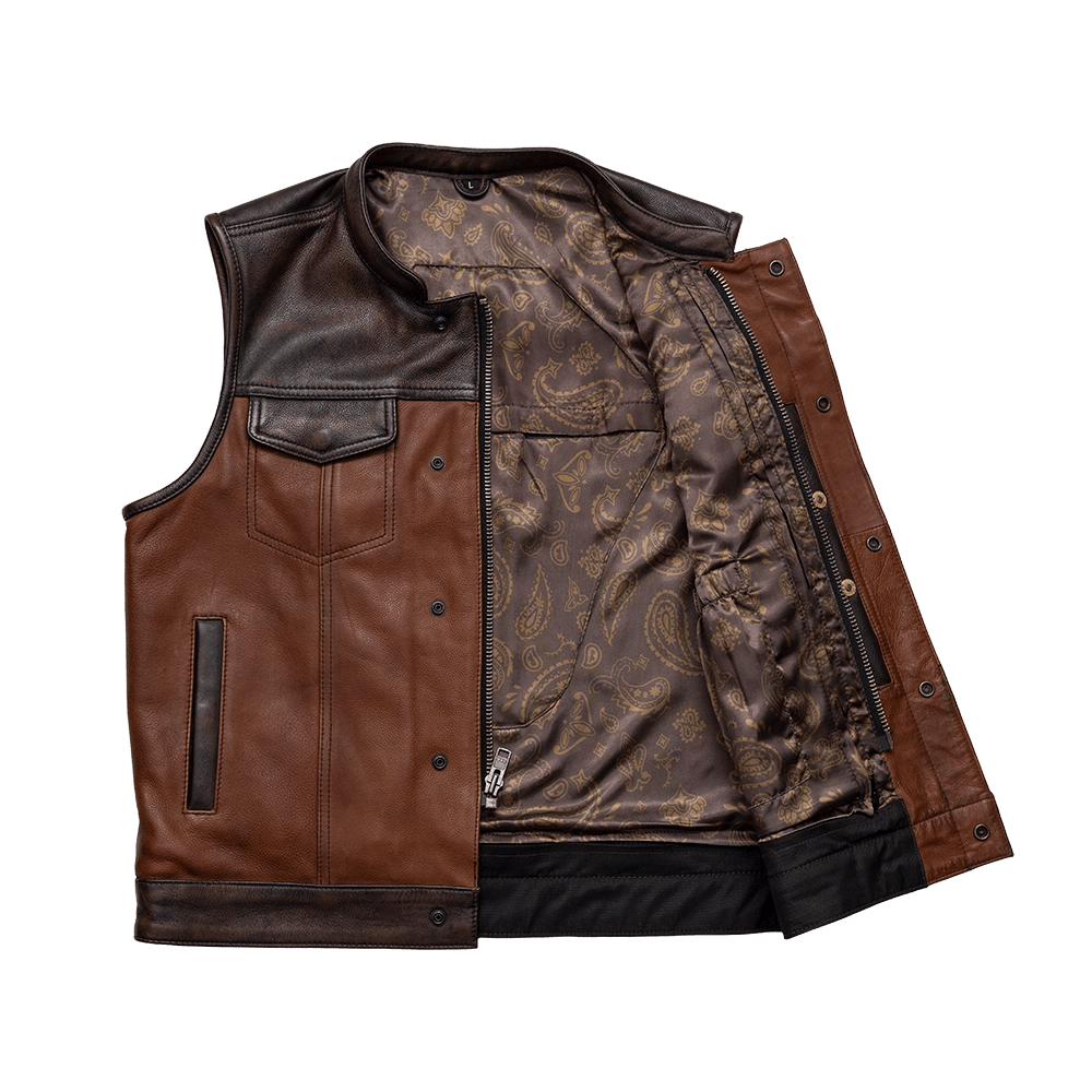 Gunner Men's Leather Motorcycle Vest (Limited Edition) – First ...