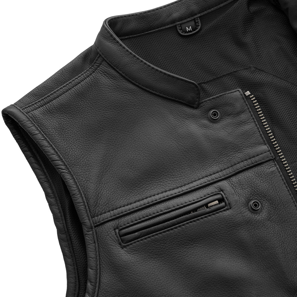 Lowrider Men's Motorcycle Leather Vest – First MFG Co