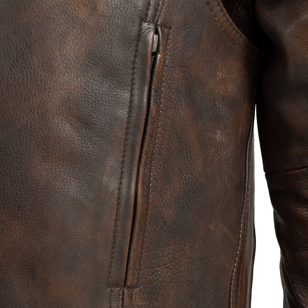Raider Men's Motorcycle Leather Jacket - First MFG Co