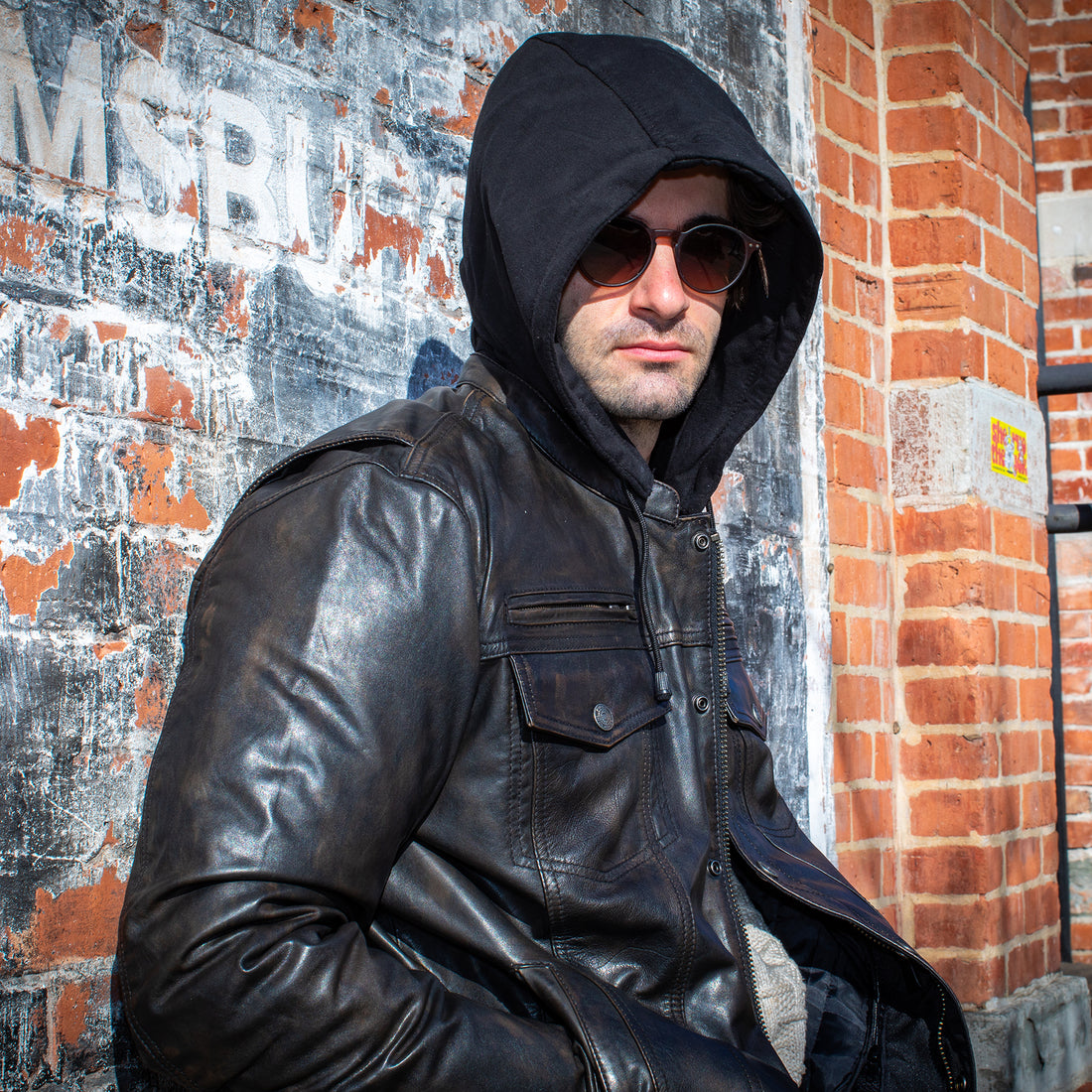 Vendetta Men's Leather Motorcycle Jacket – First MFG Co